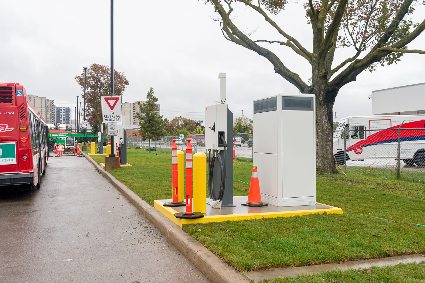 Example image of electric bus charging system.